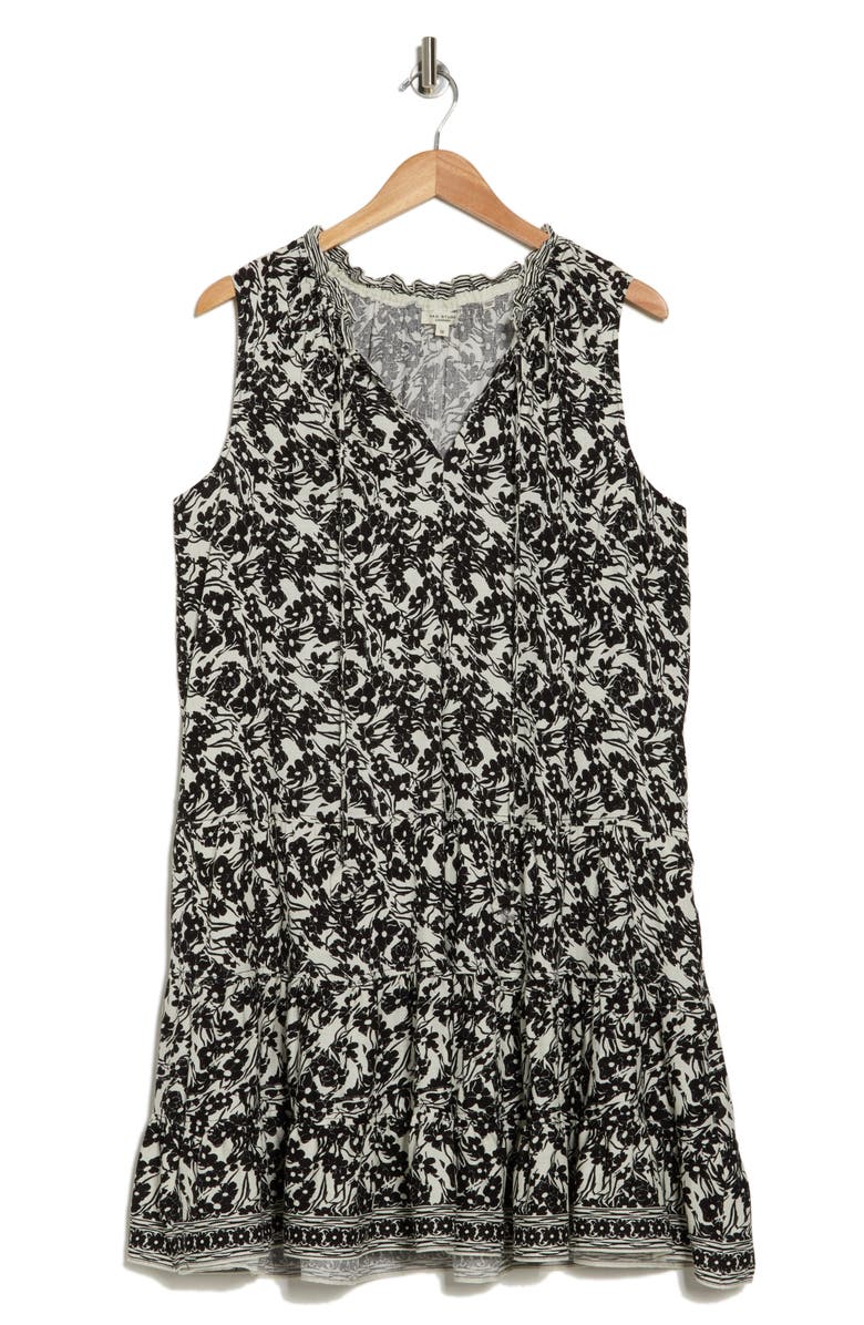 MAX STUDIO Geometric Tiered Dress | Nordstromrack