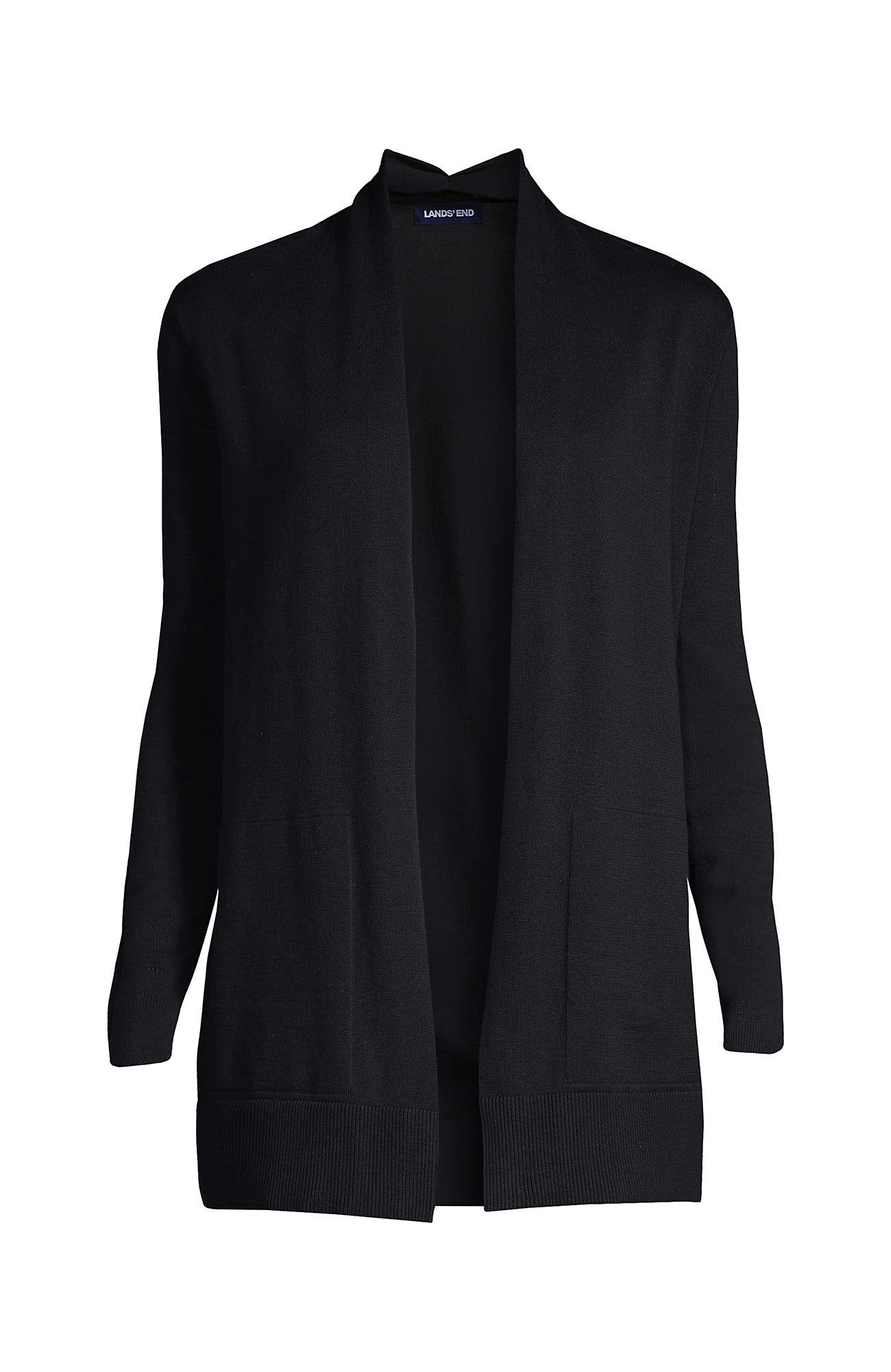 Lands' End Long Sleeve Open Long Cardigan Sweater | Nordstrom