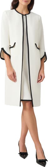 KASPER Framed Long Topper Jacket | Nordstrom