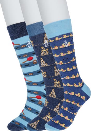 Original Penguin Sitting Duck Crew Socks - Pack of 3 | Nordstromrack