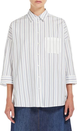 Weekend Max Mara Stripe Tunic Shirt | Nordstrom
