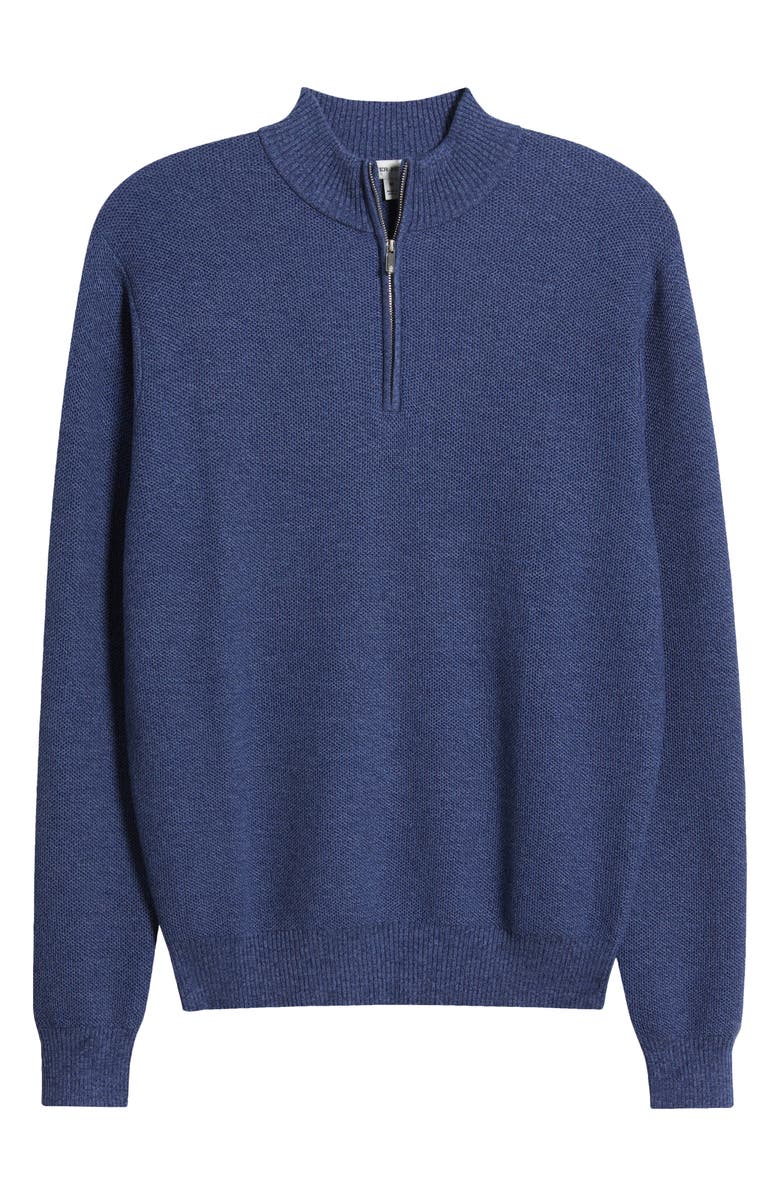 Peter Millar Nevis Twisted Quarter Zip Cotton & Wool Sweater ...