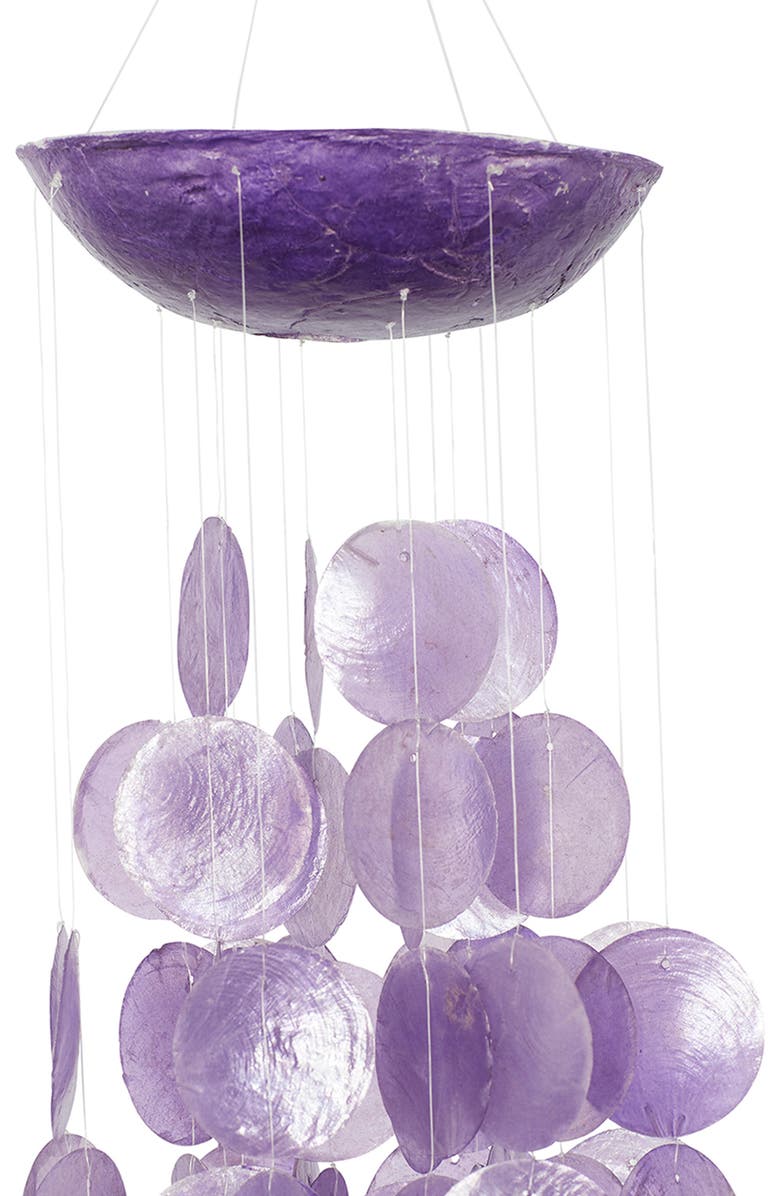 GINGER BIRCH STUDIO Purple Capiz Shell Waterfall Windchime | Nordstromrack
