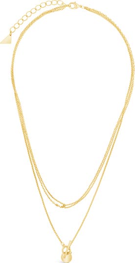 Sterling Forever Larissa Layered Chain Necklace | Nordstromrack
