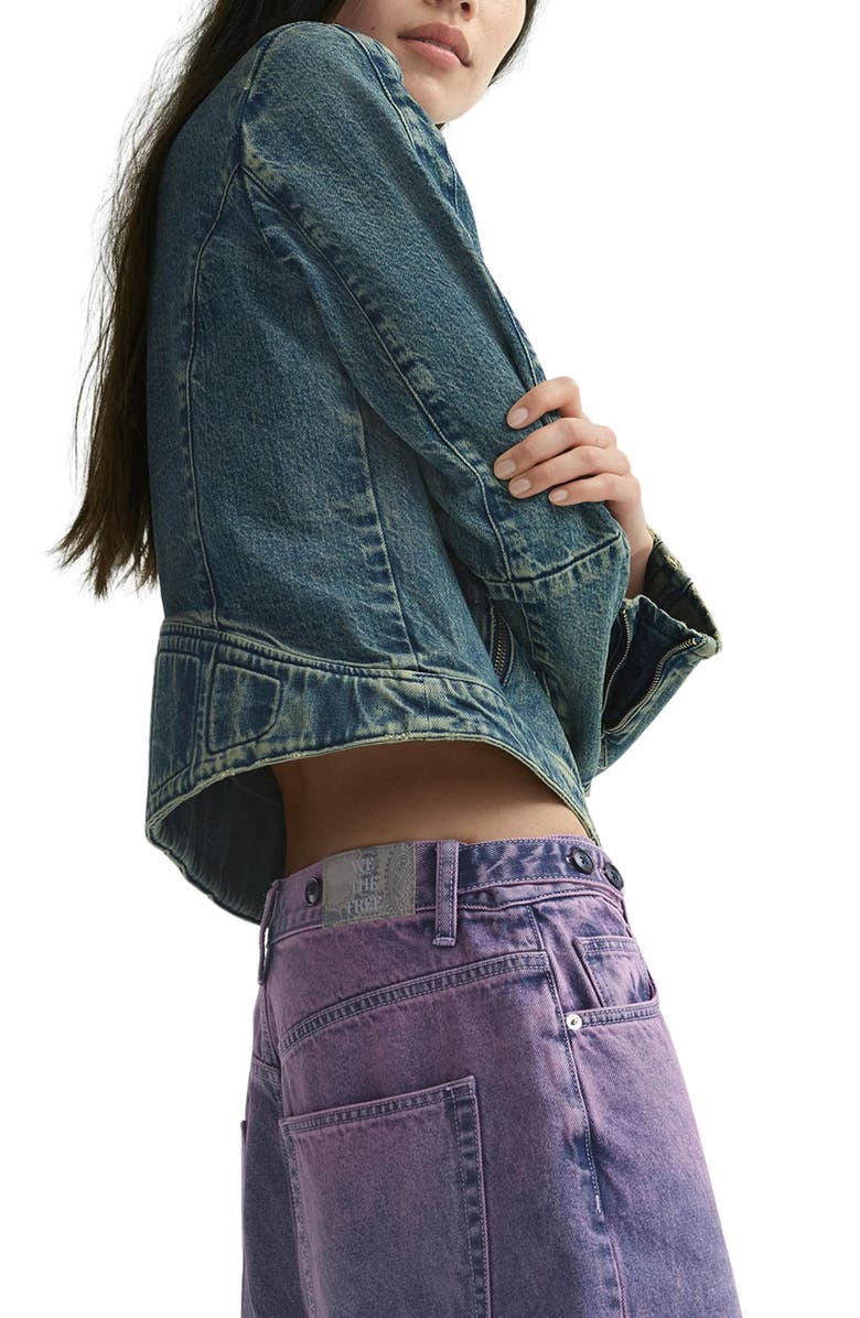 Free People Fast Lane Denim Moto Jacket | Nordstromrack