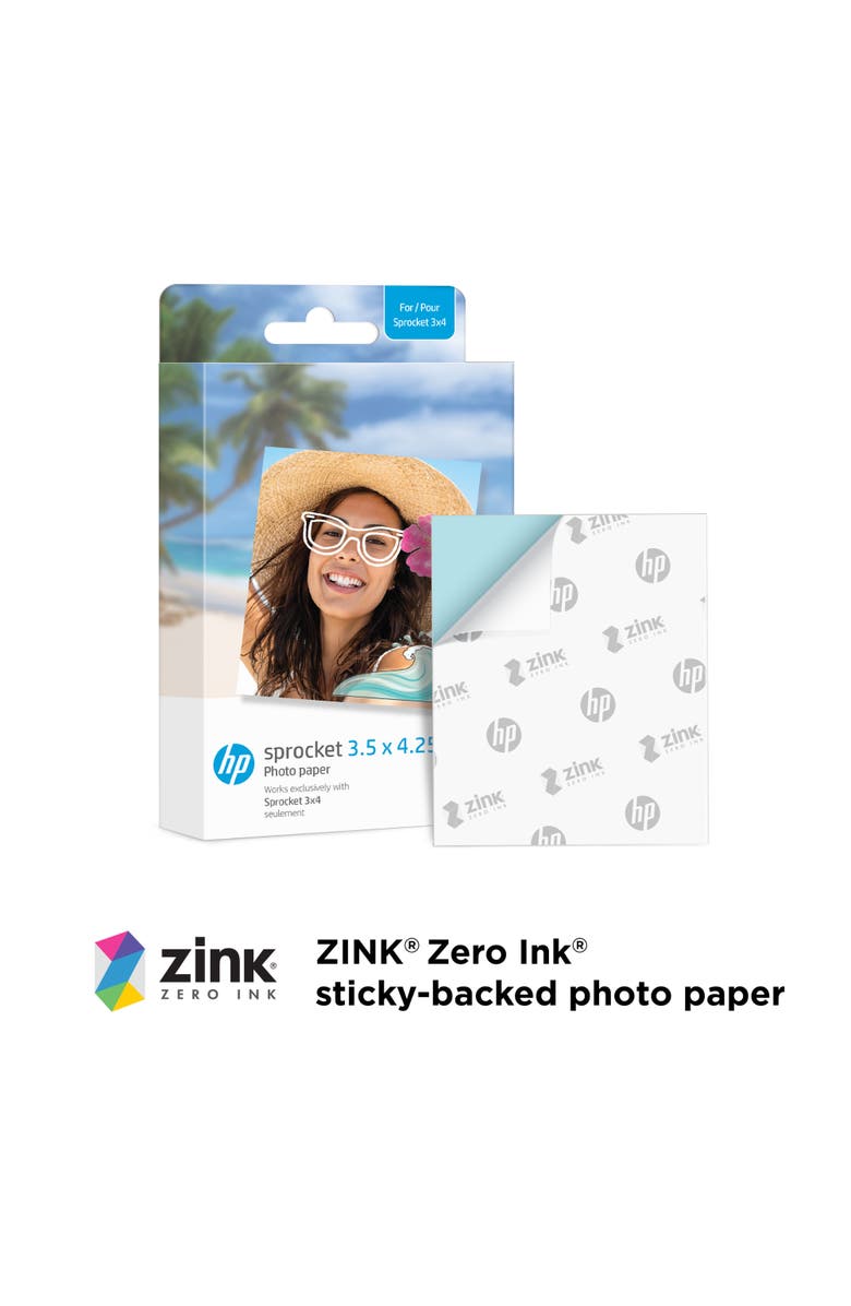 HP Sprocket 3.5 x 4.25 Zink Paper (50 Sheets) Kit | Nordstrom