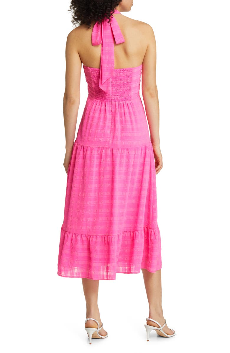 Sam Edelman Textured Check A-Line Maxi Dress | Nordstromrack