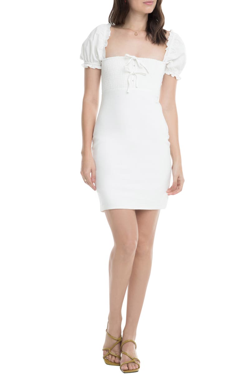 ASTR the Label Bea Square Neck Minidress | Nordstrom