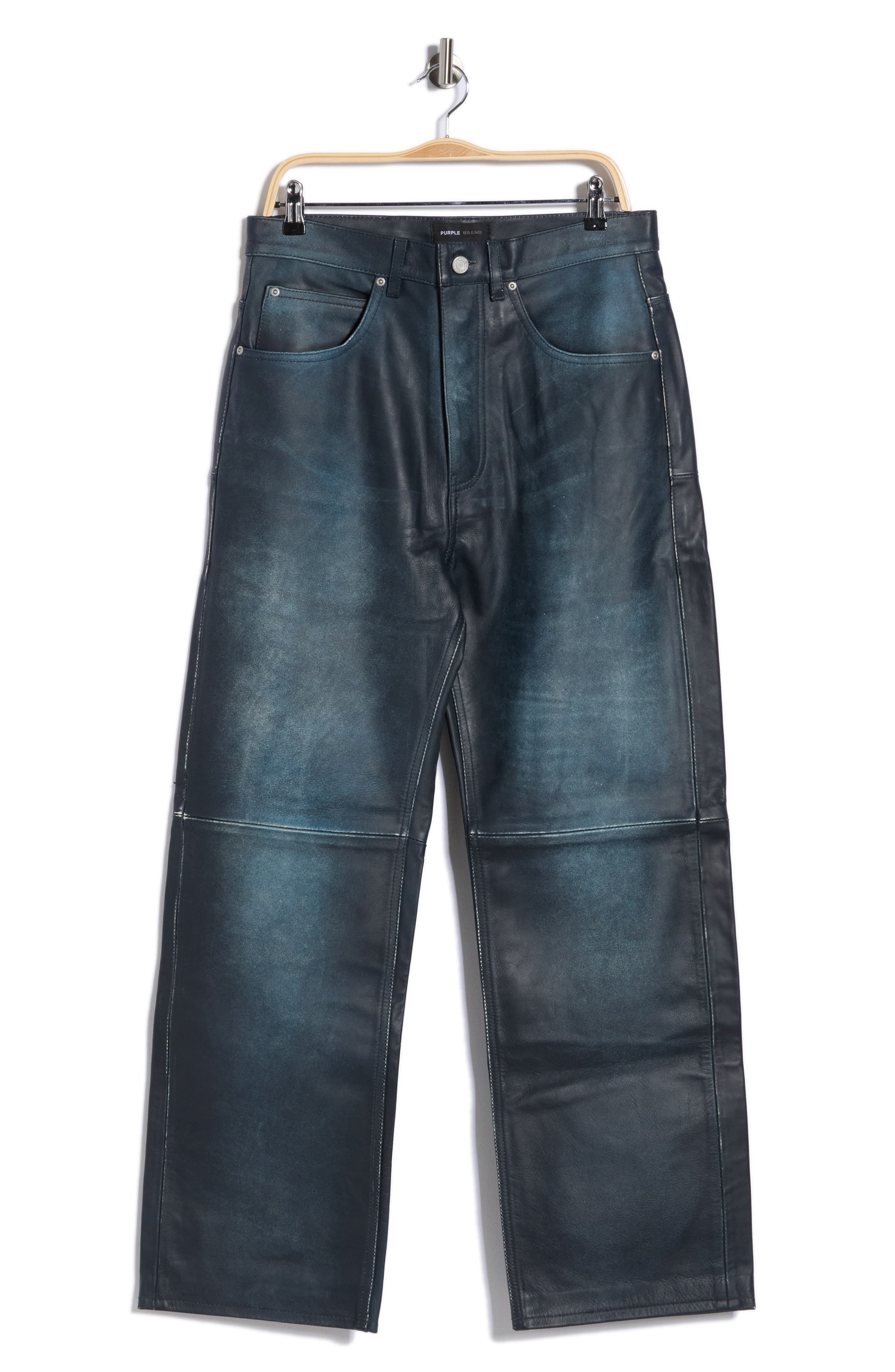 PURPLE BRAND Leather Baggy Pants (Men) | Nordstromrack