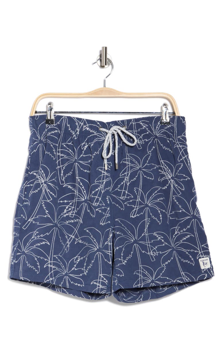 Vintage Summer Embroidered Palm Tree Swim Trunks | Nordstromrack