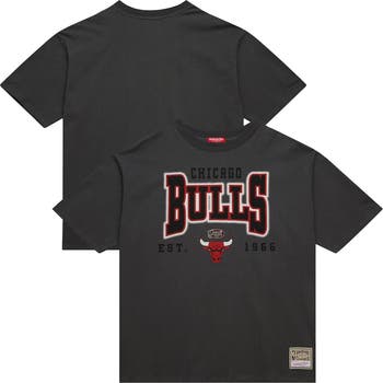 Mitchell & Ness Women's Mitchell & Ness Charcoal Chicago Bulls Hardwood Classics Oversized ...