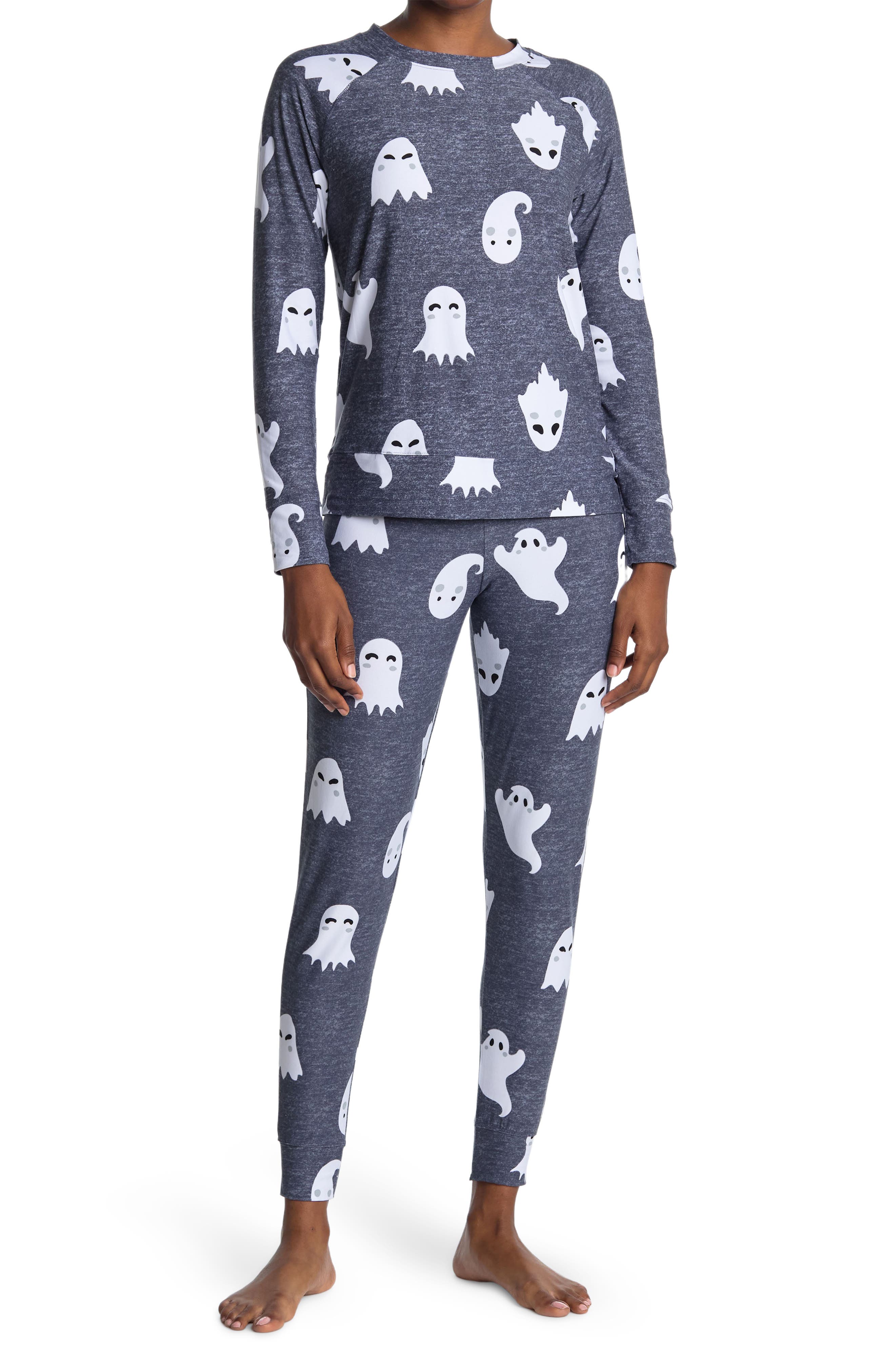 JACLYN Ghost Long Sleeve Pajamas | Nordstromrack