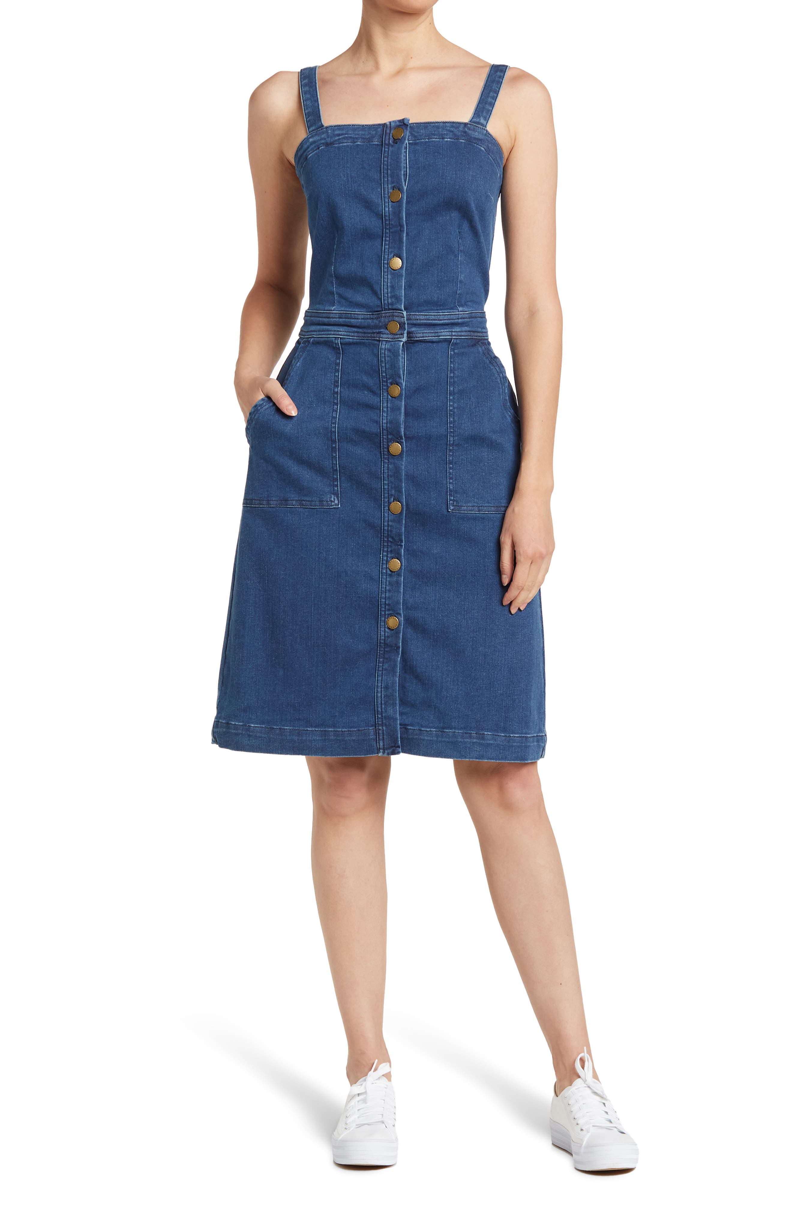 Barbour Darcie Denim Pinafore Dress | Nordstromrack