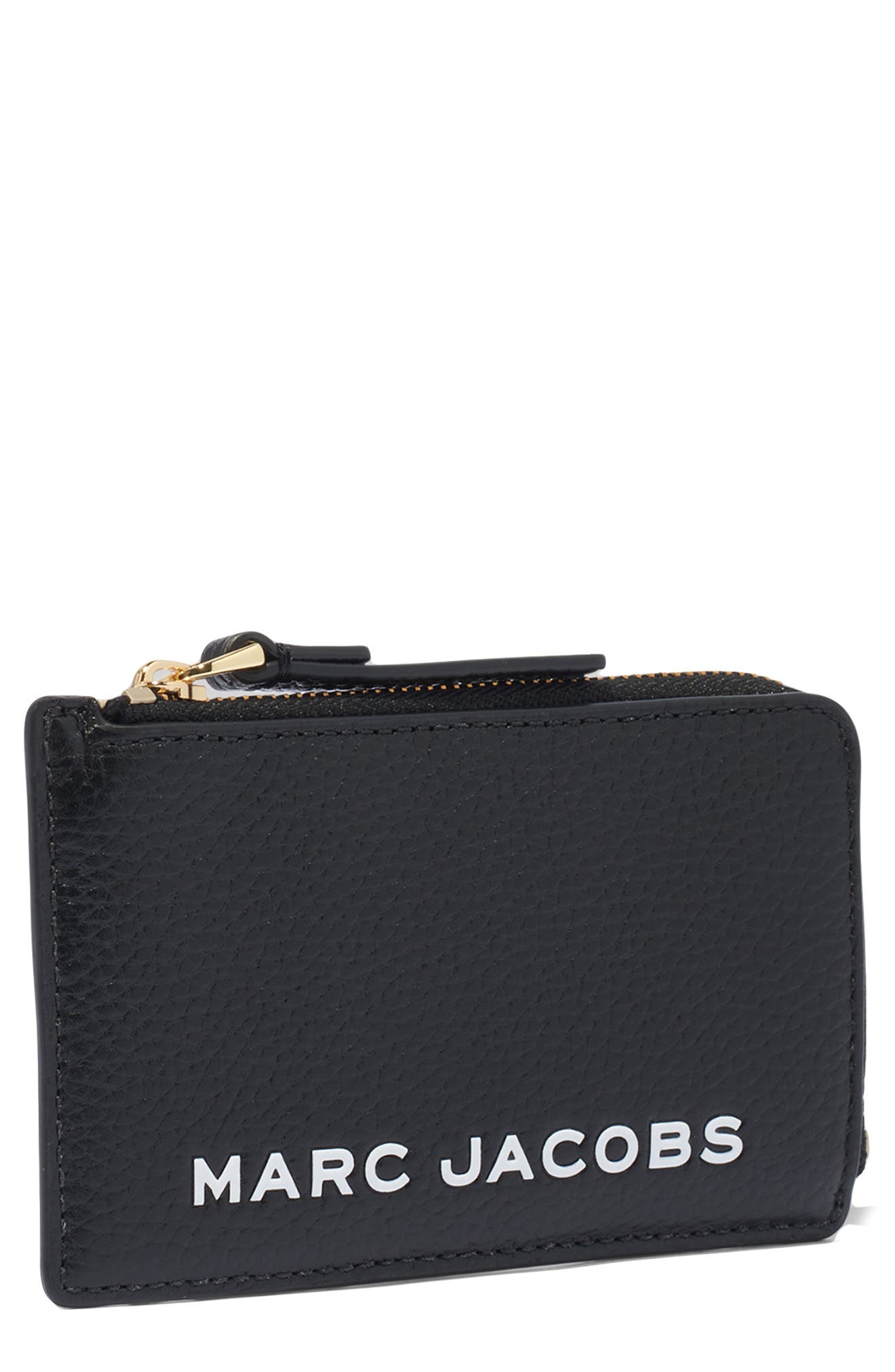 Marc Jacobs Logo Leather Zip Wallet | Nordstromrack