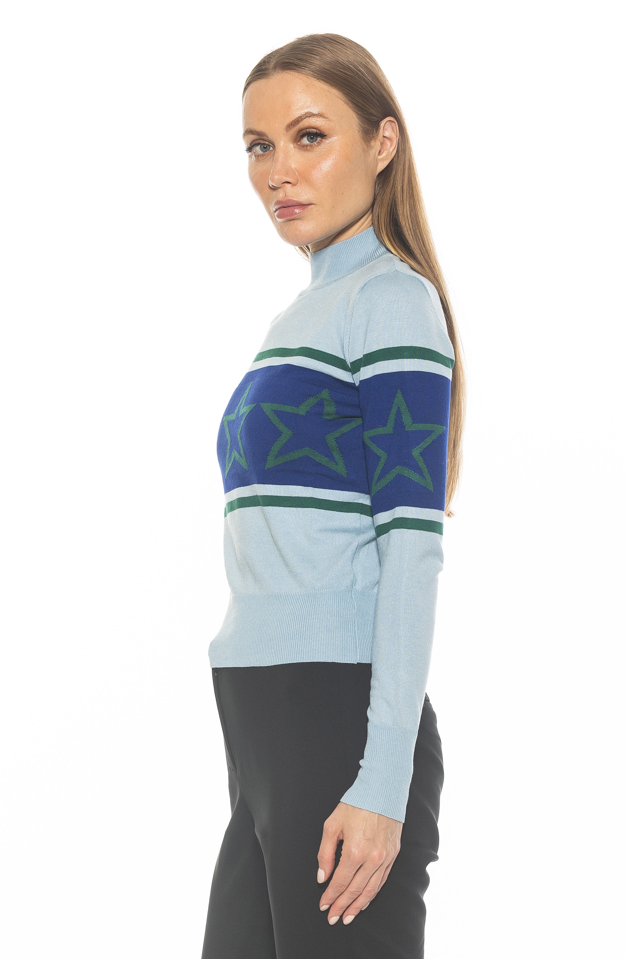 Alexia Admor Lisa Star Mock Neck Sweater | Nordstromrack