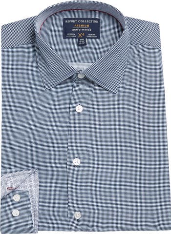 Report Collection Microprint Slim Fit Dress Shirt | Nordstromrack