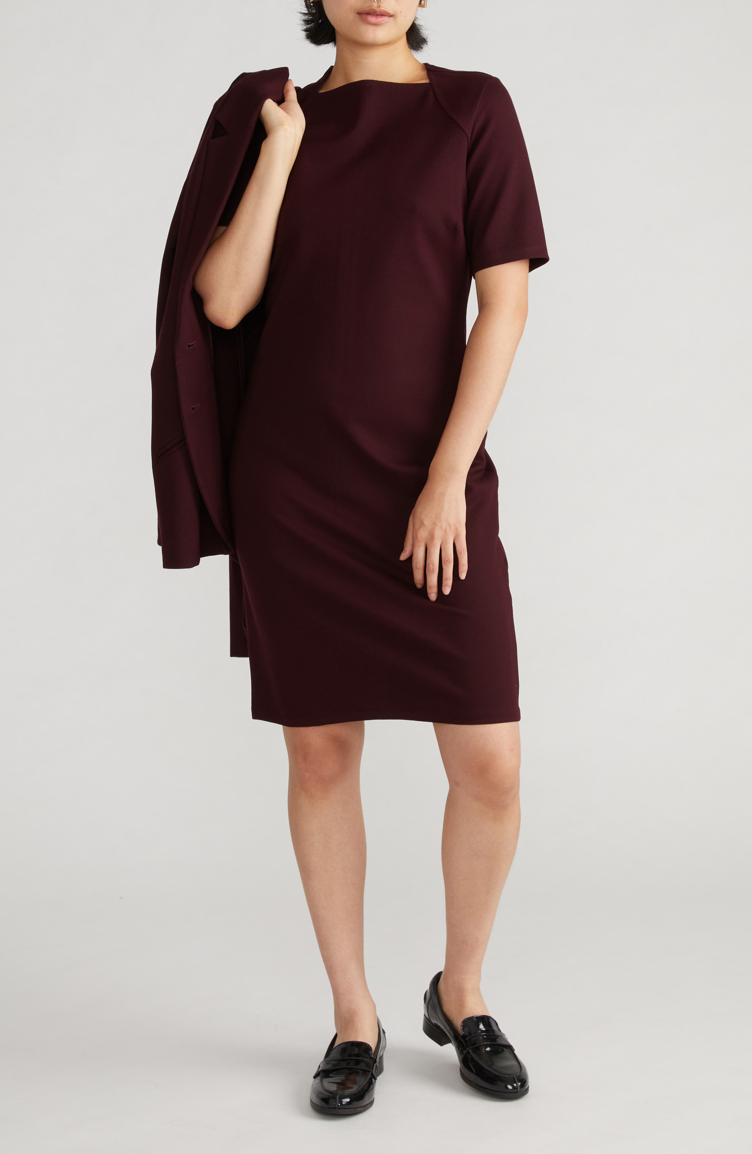 Universal Standard Envelope Neck Ponte Dress | Nordstrom