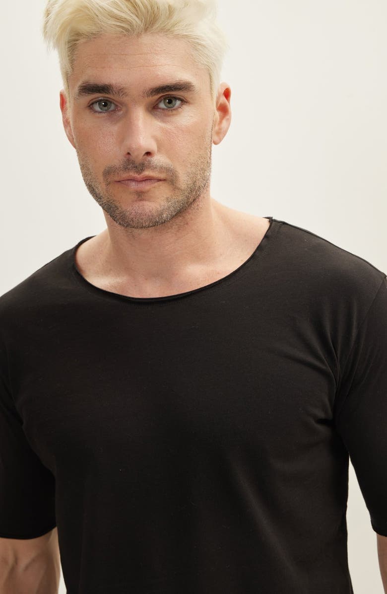 RON TOMSON Wide Neck Everyday Cotton T-Shirt | Nordstromrack