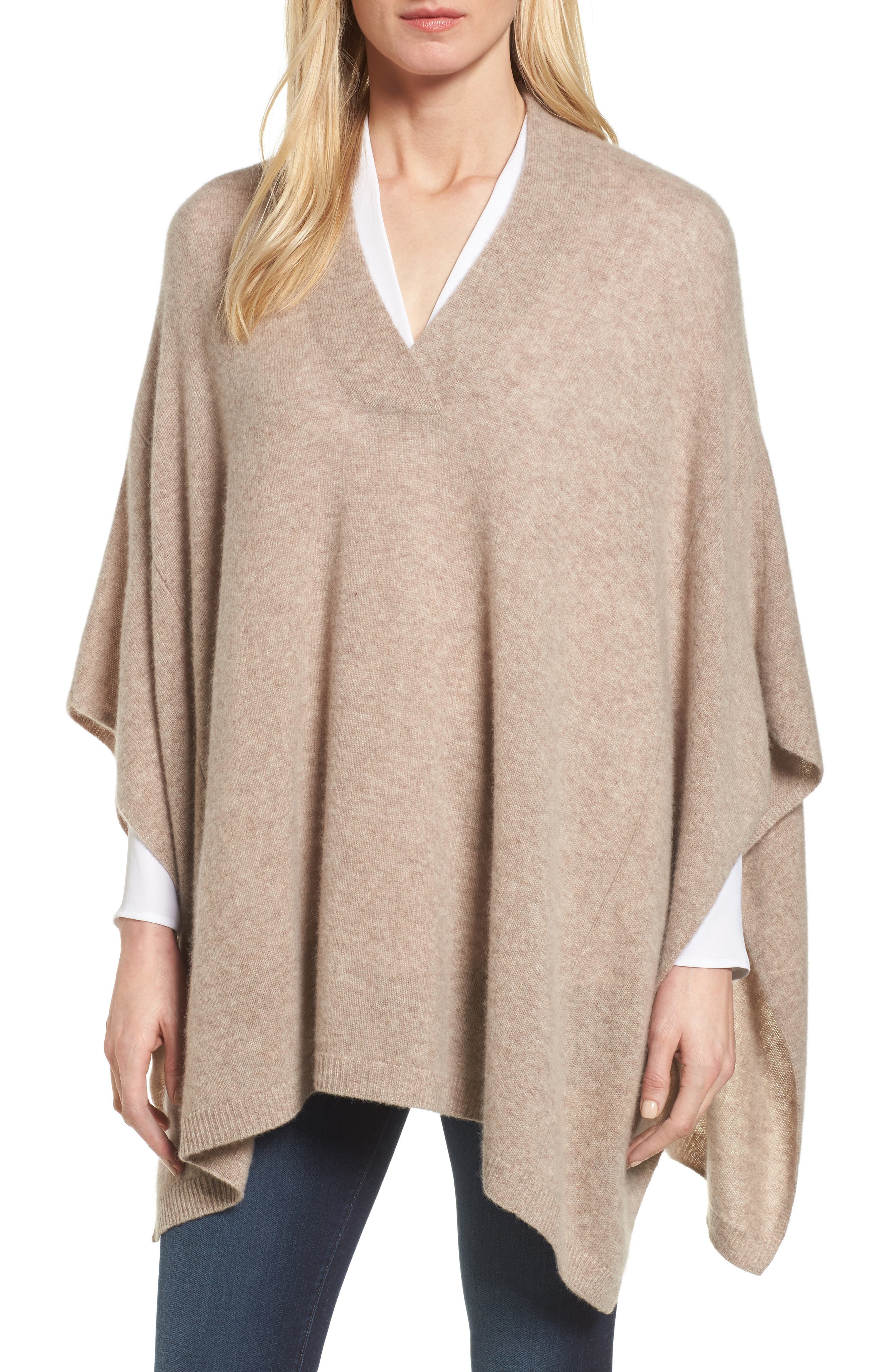 Halogen® Cashmere Poncho (Women) | Nordstromrack