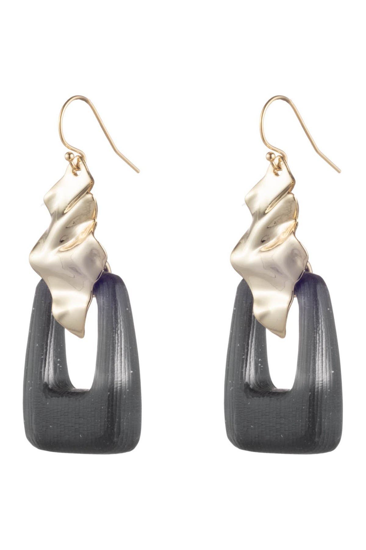 Alexis Bittar 10K Gold Plated Crumpled Lucite Drop Earrings | Nordstromrack