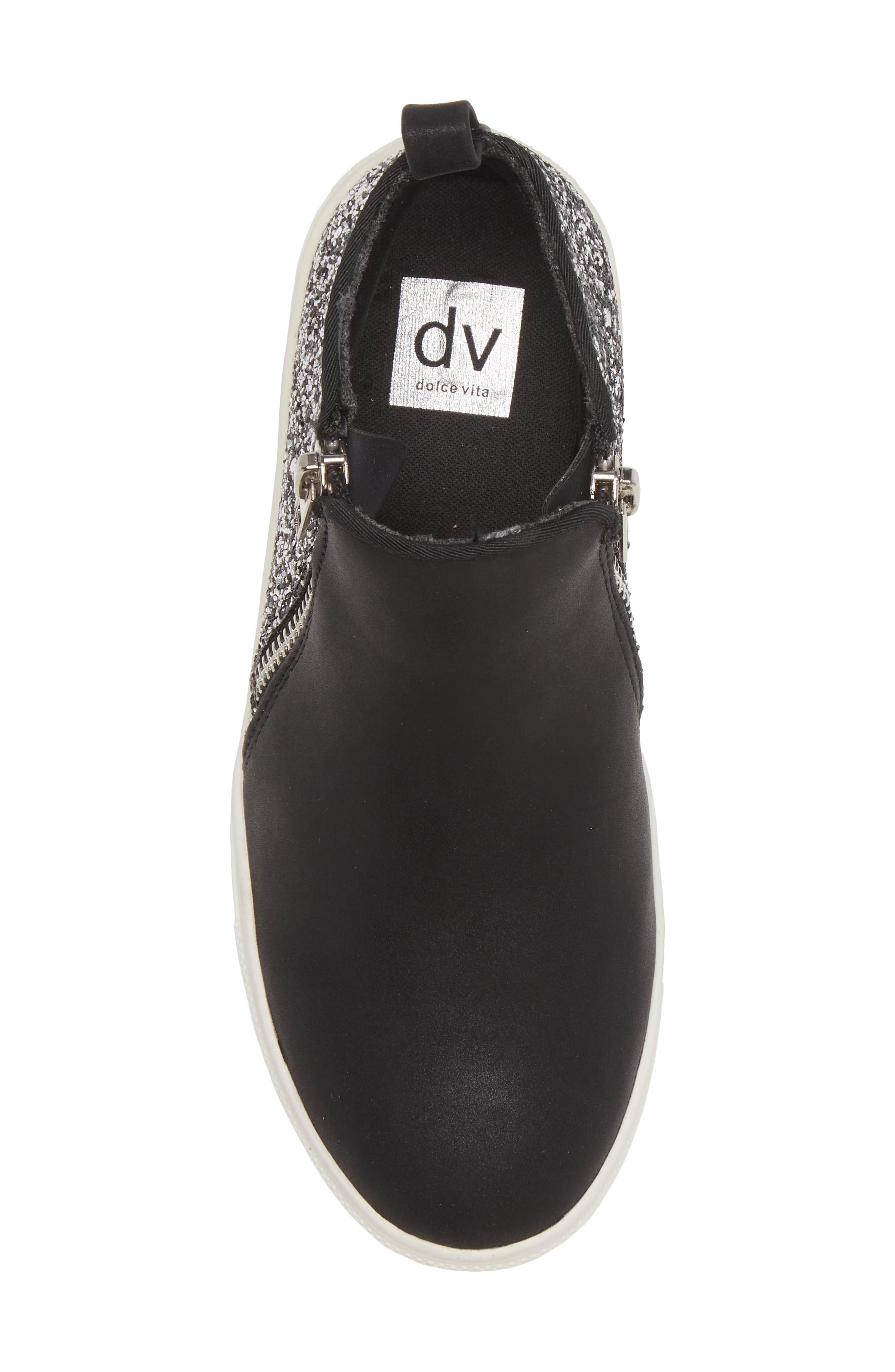 DV by Dolce Vita Glitter Zip-Up Sneaker | Nordstromrack