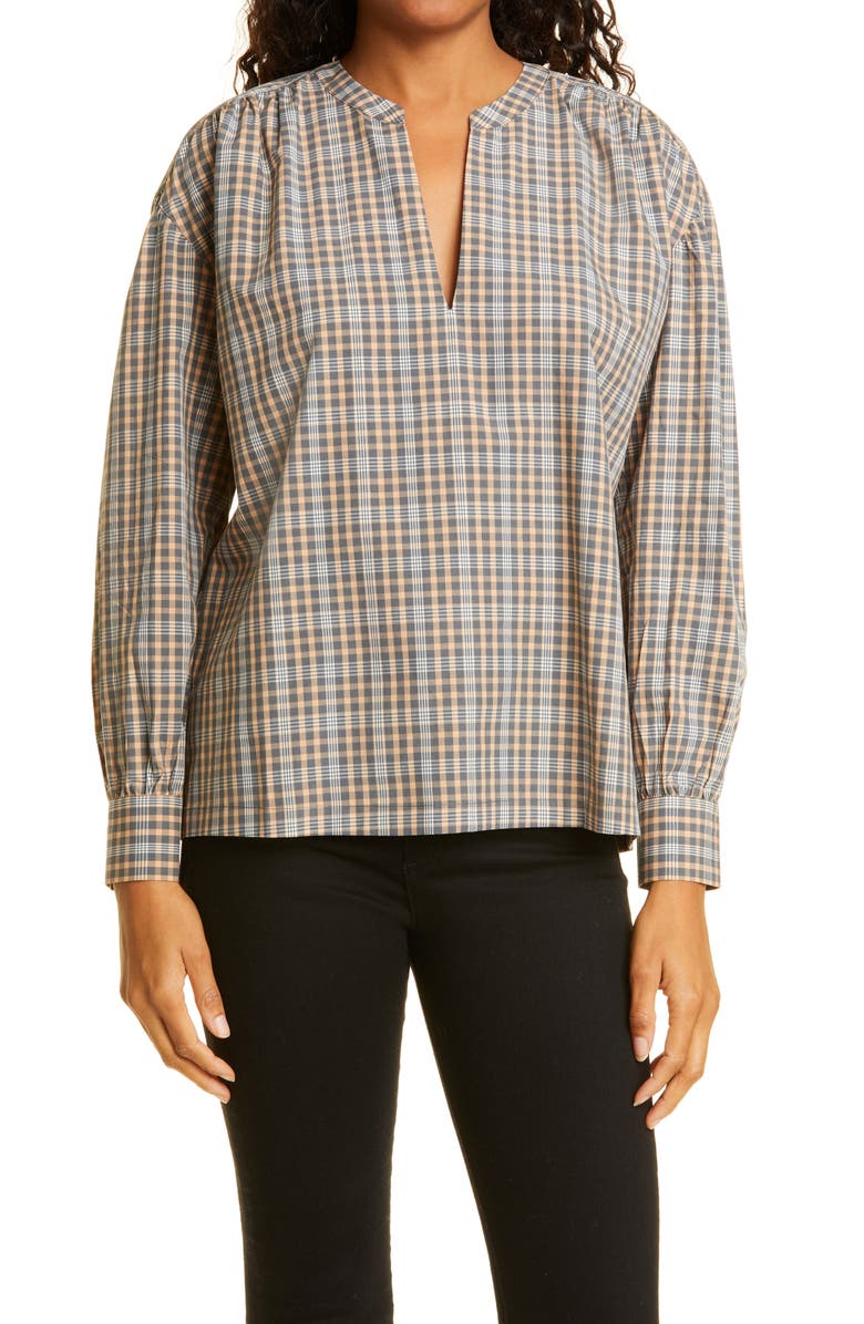 Rails Vera Split Neck Woven Top | Nordstrom