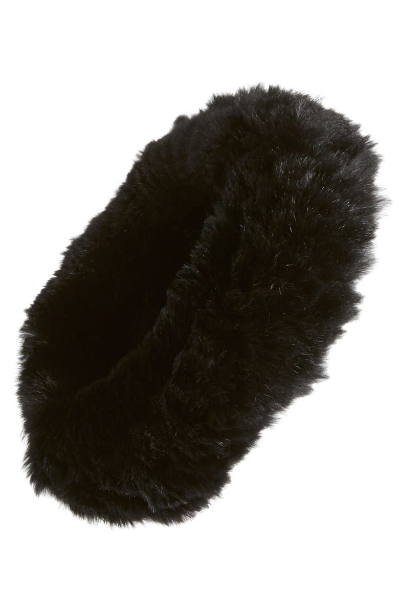 DENA Genuine Rabbit Fur Head Wrap | Nordstrom