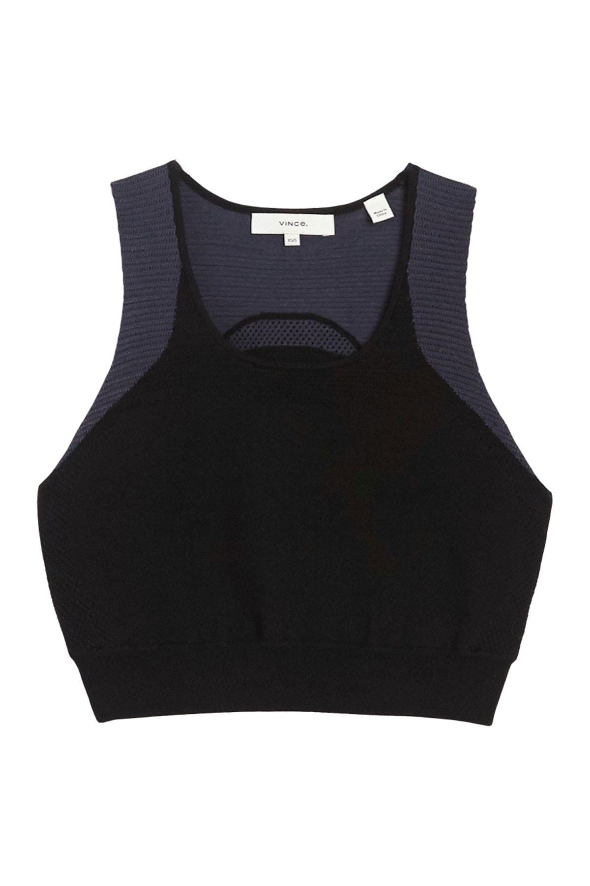 Vince Multi Stitch Sweater Crop Bra Top | Nordstromrack
