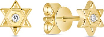 RON HAMI Diamond Star of David Stud Earrings | Nordstromrack