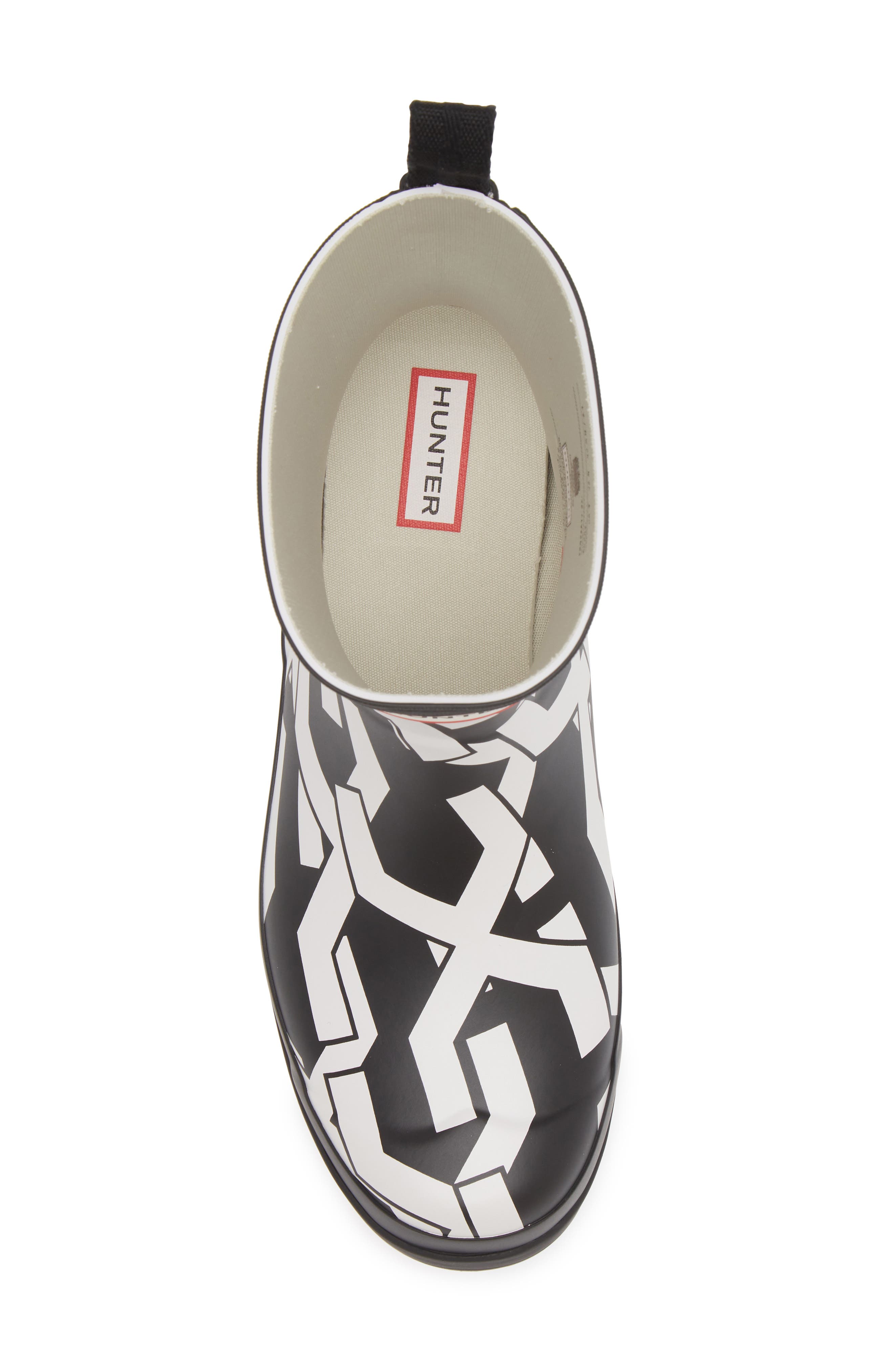 Hunter Play Logo Monogram Waterproof Short Rain Boot (Women ...