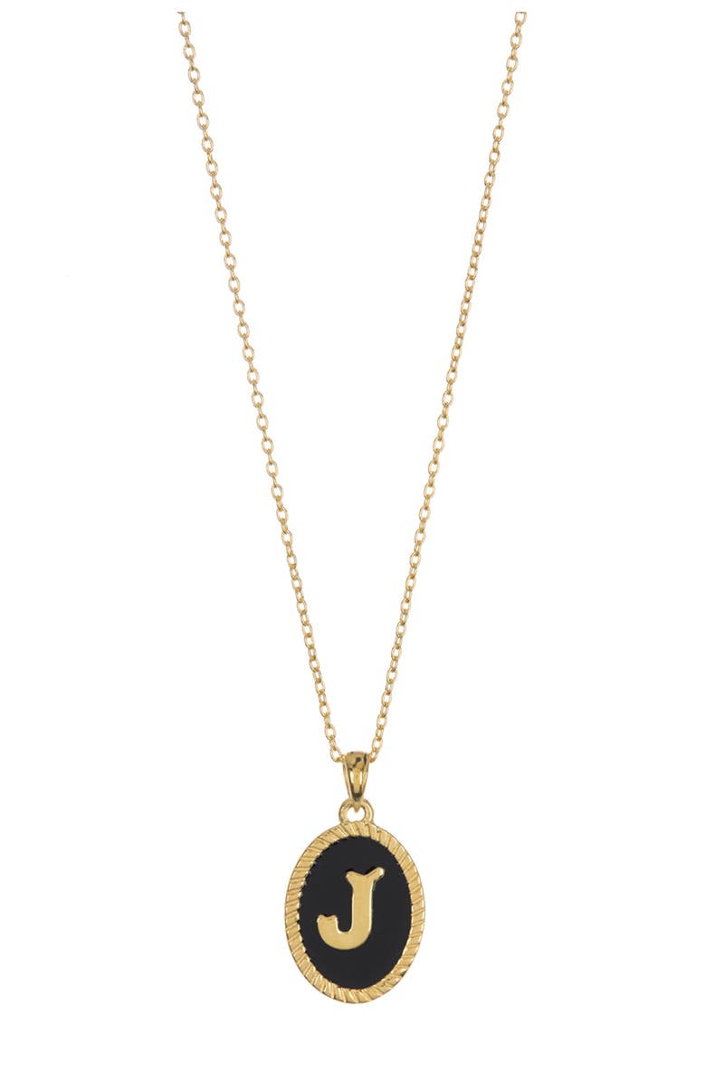 Argento Vivo Sterling Silver 18K Gold Vermeil Initial Pendant Necklace ...