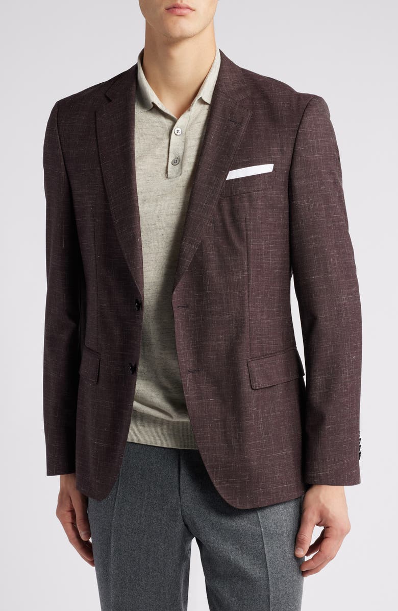 BOSS Hutson Virgin Wool & Linen Sport Coat | Nordstromrack