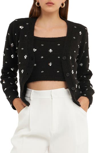 Endless Rose Sequin Floral Cardigan | Nordstrom
