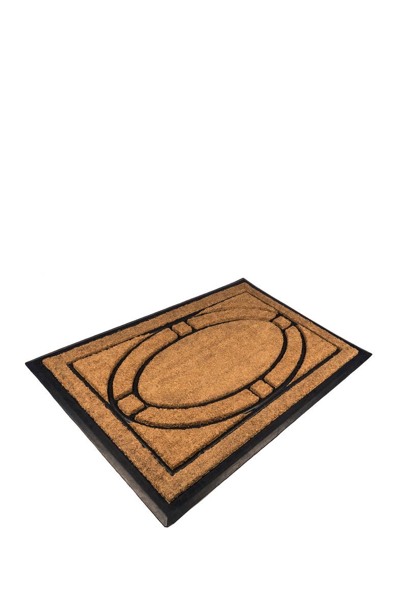 ENTRYWAYS Ellipse Recycled Rubber & Coir Doormat | Nordstromrack