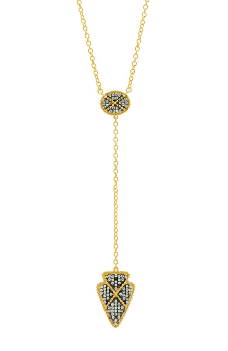 FREIDA ROTHMAN Baroque Blue Pavé Spear Pendant Necklace | Nordstrom