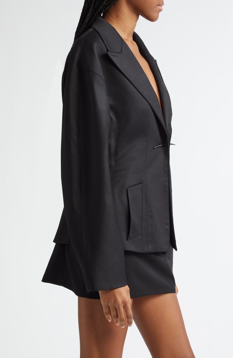 GRACE LING Vertebrae Pierced Wool Blazer | Nordstromrack