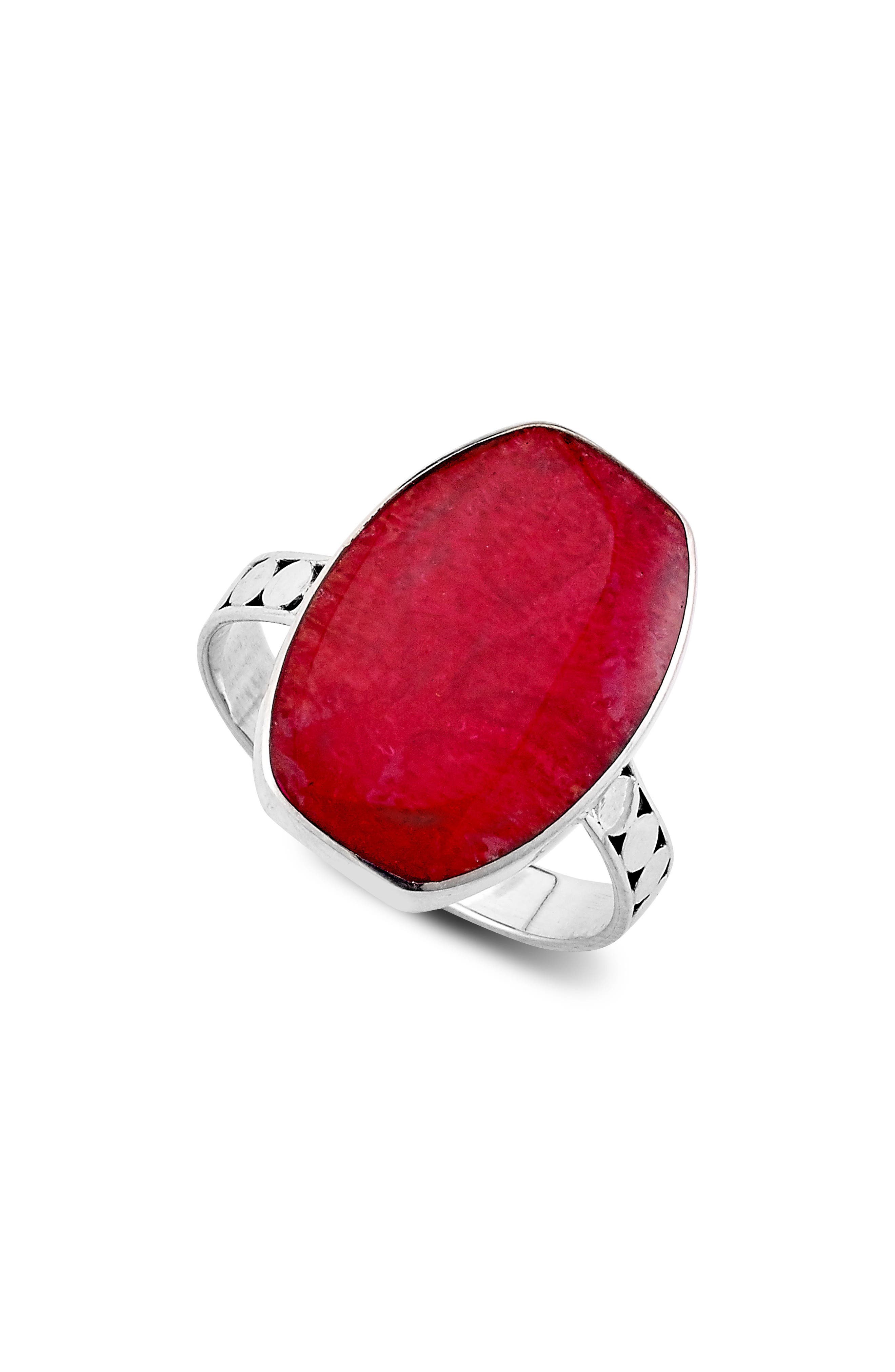 SAMUEL B. Sterling Silver Coral Ring | Nordstromrack