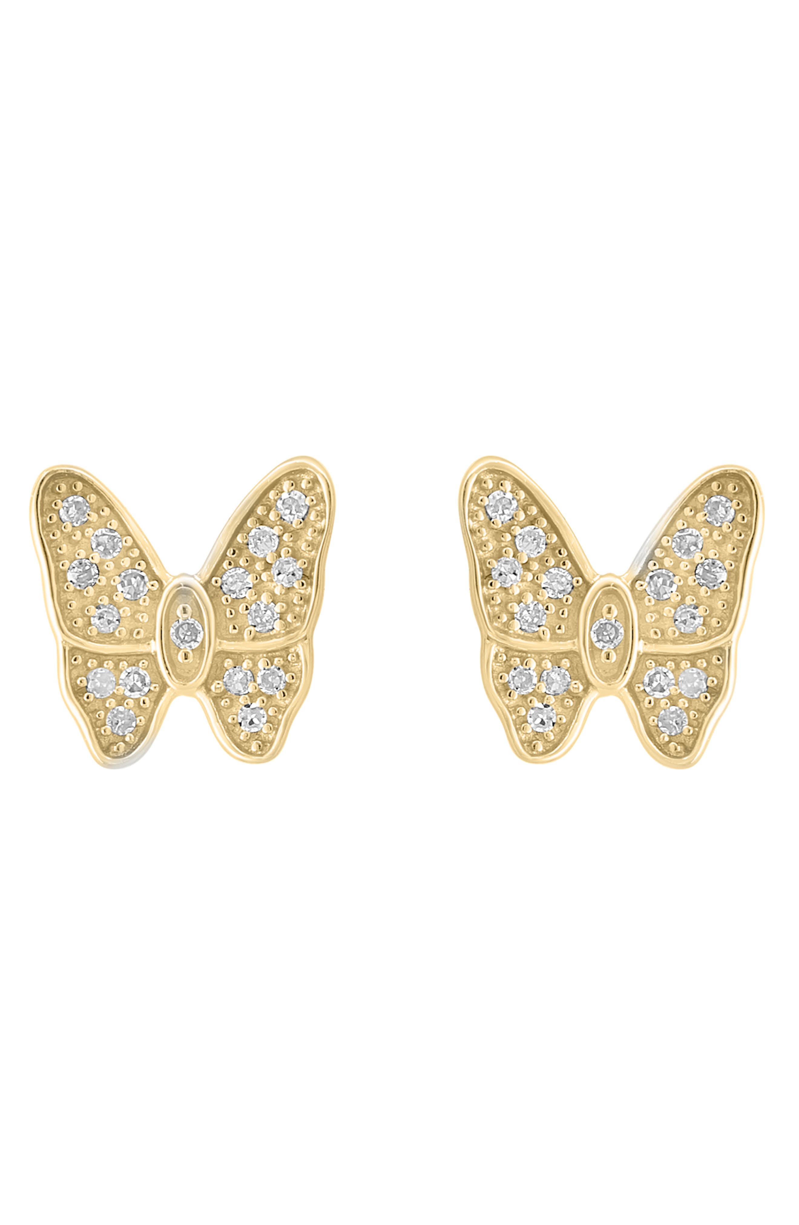 EFFY Diamond Embellished Butterfly Stud Earrings - 0.10ct | Nordstromrack