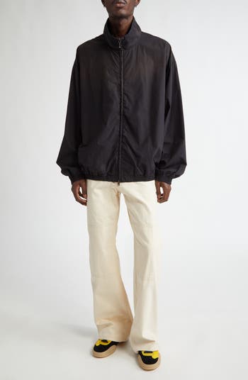 Acne Studios Logo Graphic Cotton Jacket | Nordstrom Acne Studios Logo Graphic Cotton Jacket | Nordstrom