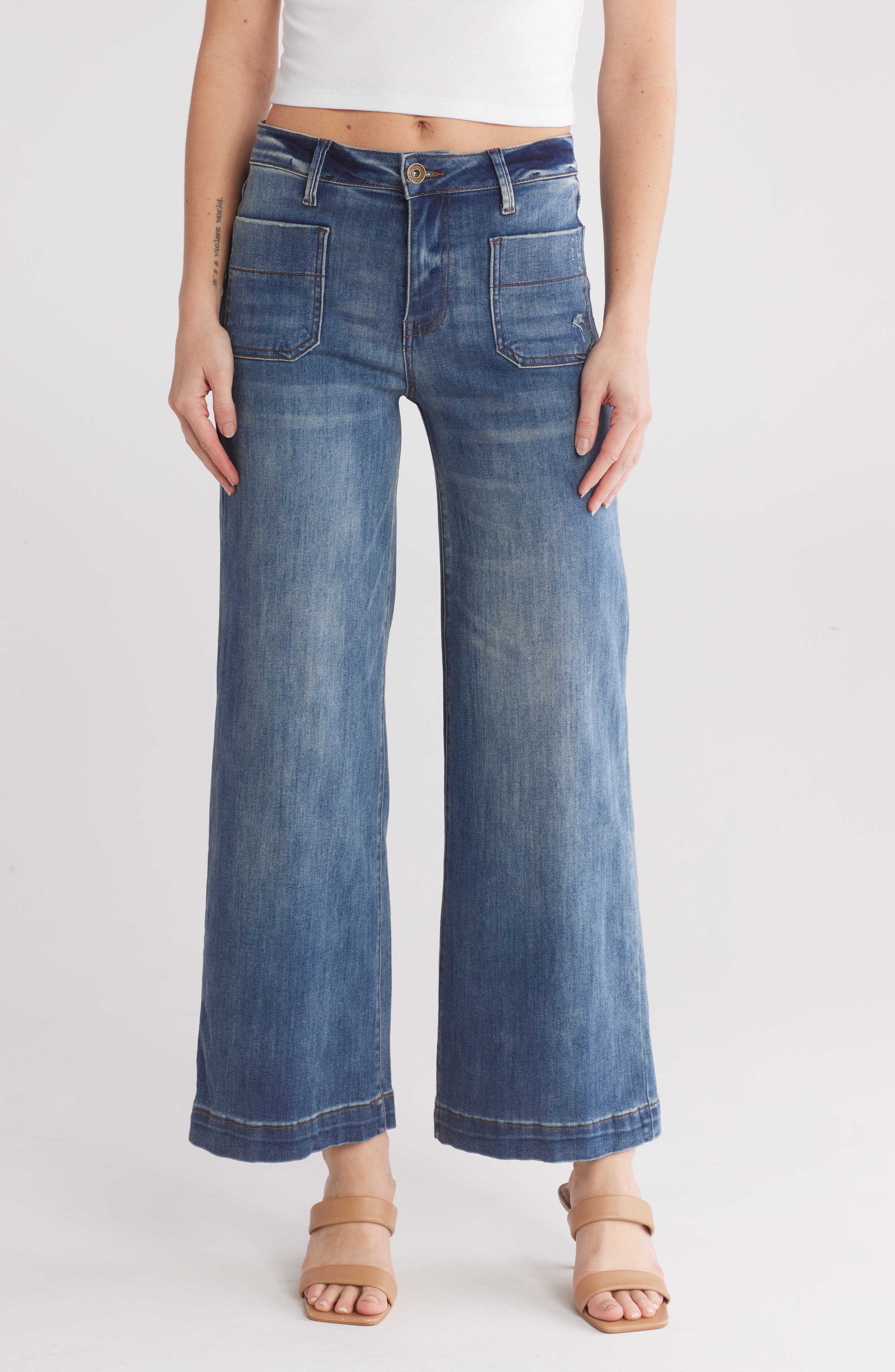 Whetherly Brooklyn High Waist Wide Leg Jeans | Nordstromrack