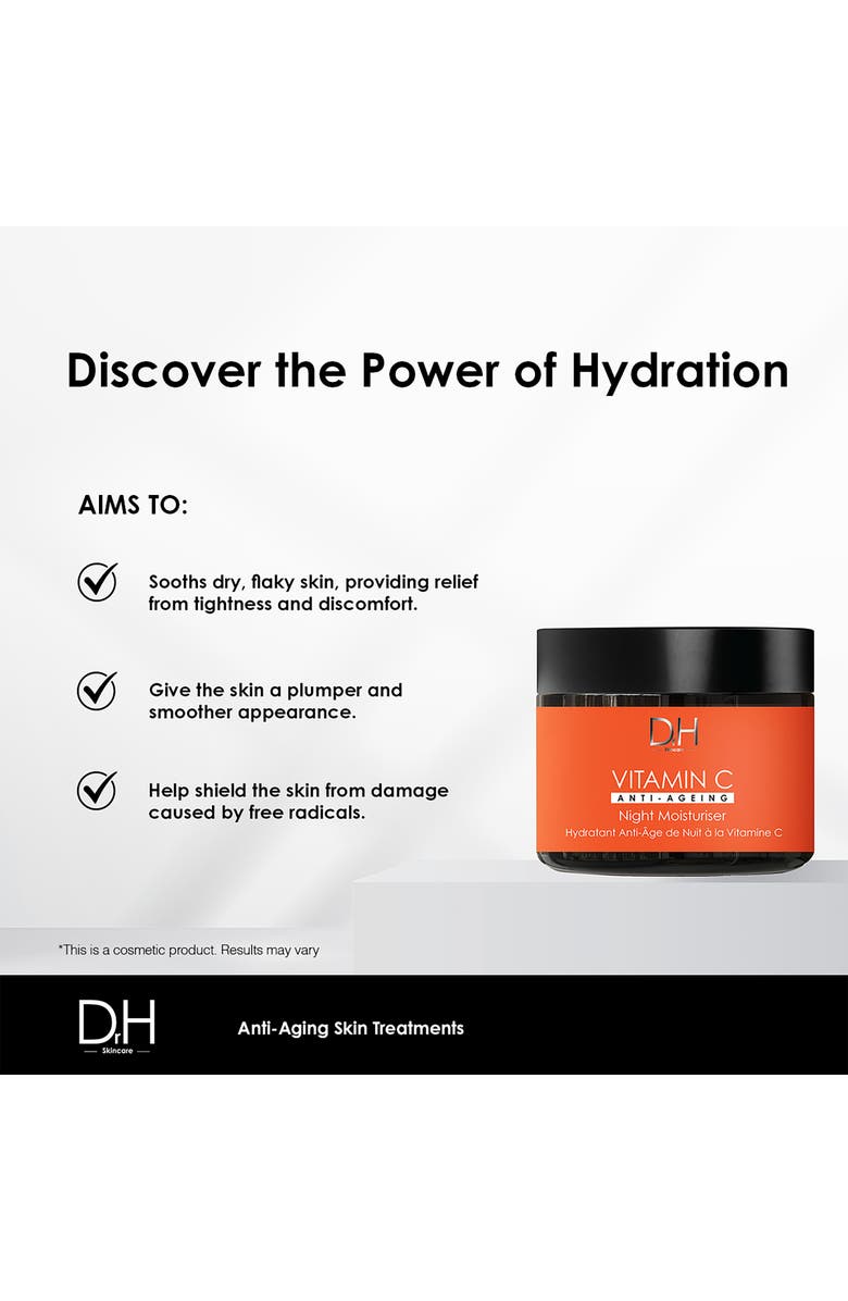 GOLD SERUMS Dr. H Vitamin C Anti-Aging Night Cream Moisturizer ...