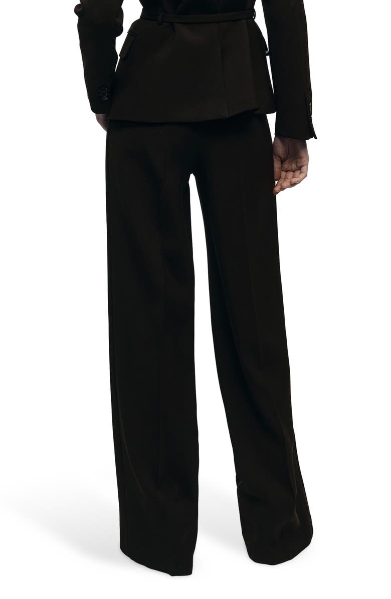MANGO Pleated Straight Leg Pants | Nordstromrack