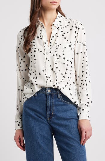 Rails Kathryn Star Print Button-Up Shirt | Nordstrom