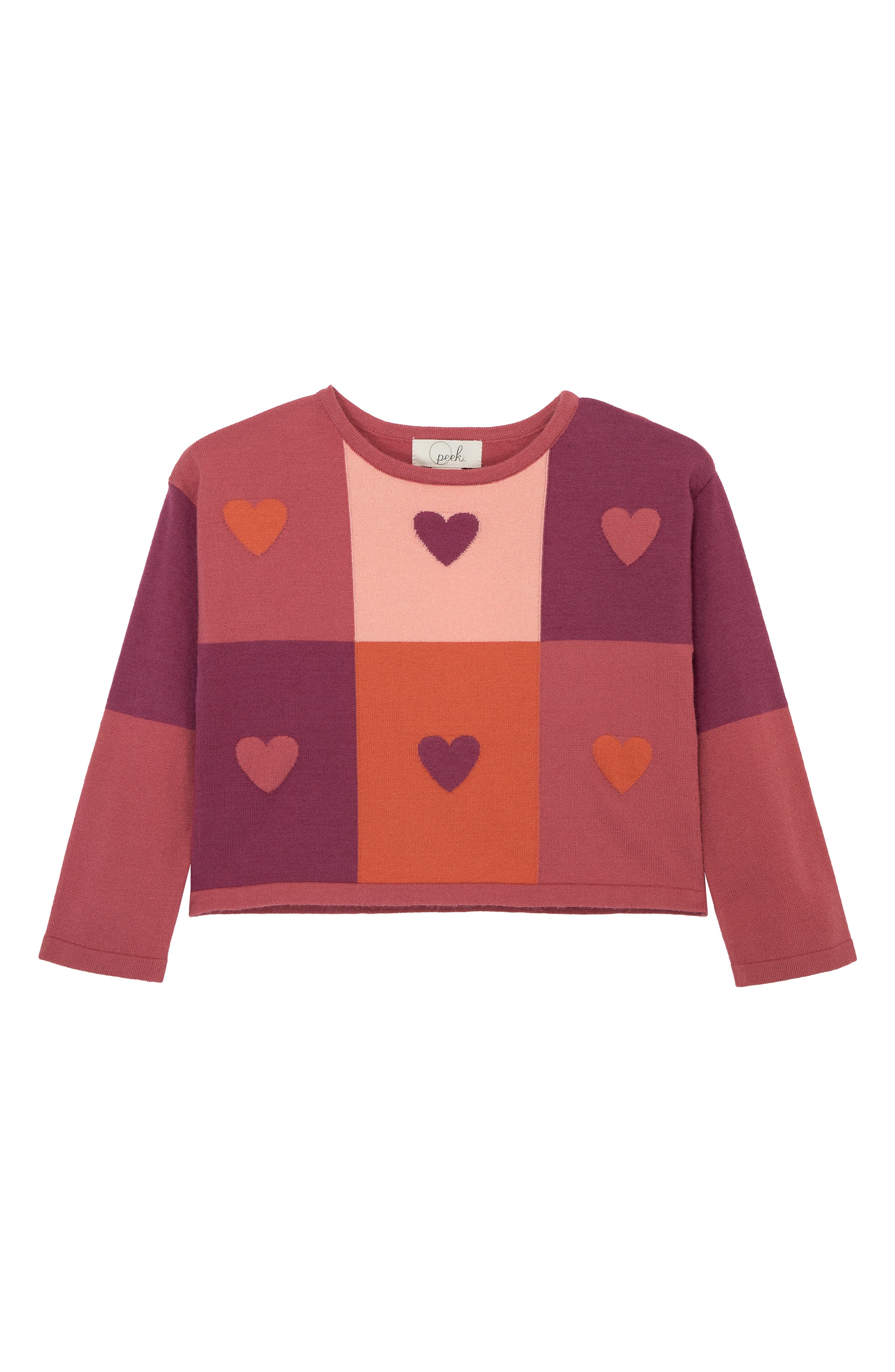 Peek Aren't You Curious Kids' Intarsia Heart Sweater | Nordstromrack