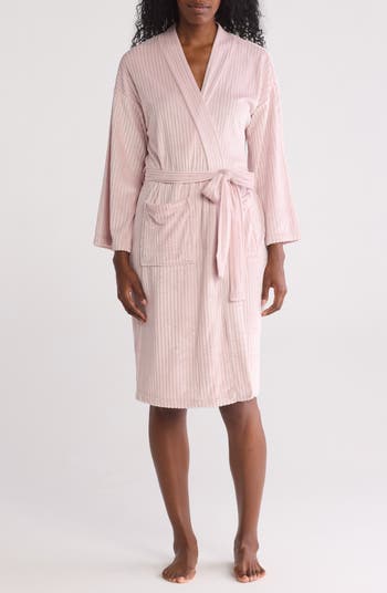 Danskin Rib Sculpted Velour Robe | Nordstromrack