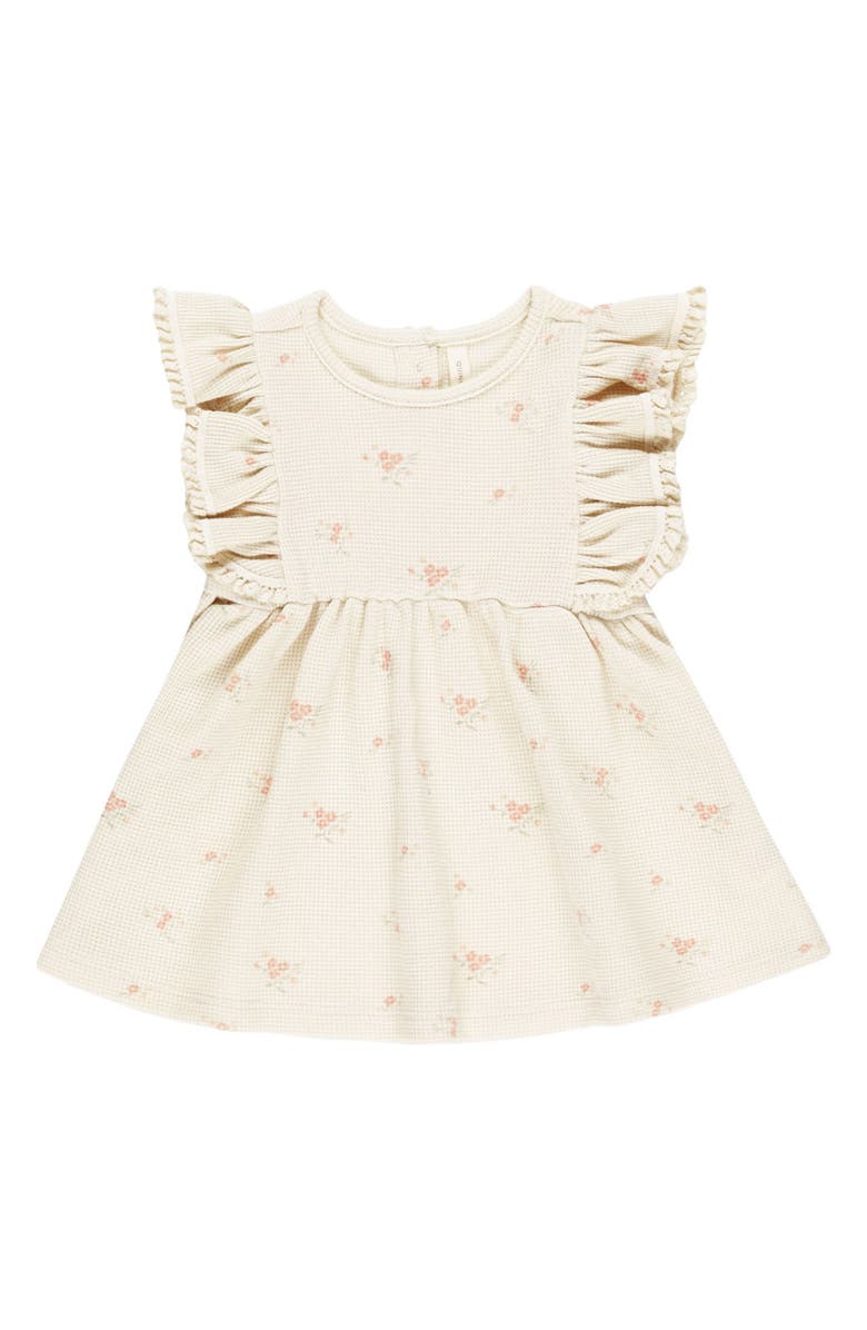 QUINCY MAE Daisy Floral Waffle Knit Organic Cotton Dress & Bloomers ...