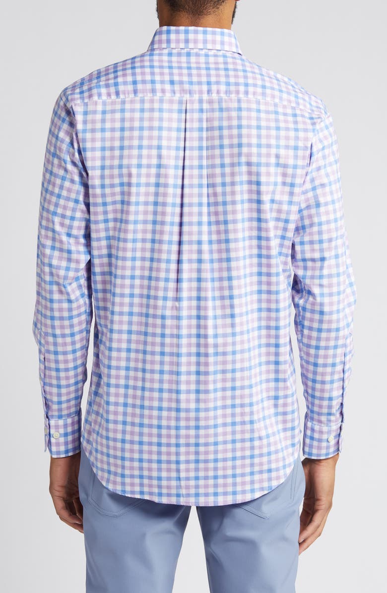 Peter Millar Castine Crown Lite Check Stretch Button-Down Shirt ...