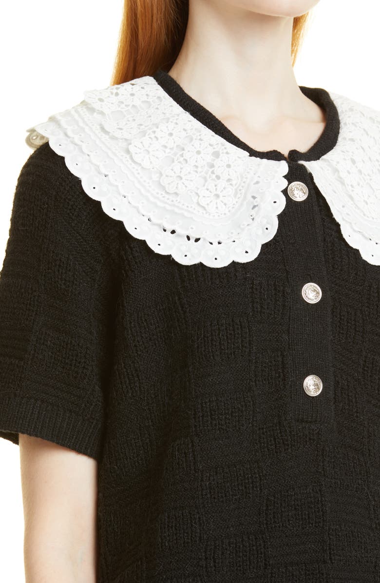 MUNTHE Lace Collar Sweater | Nordstrom