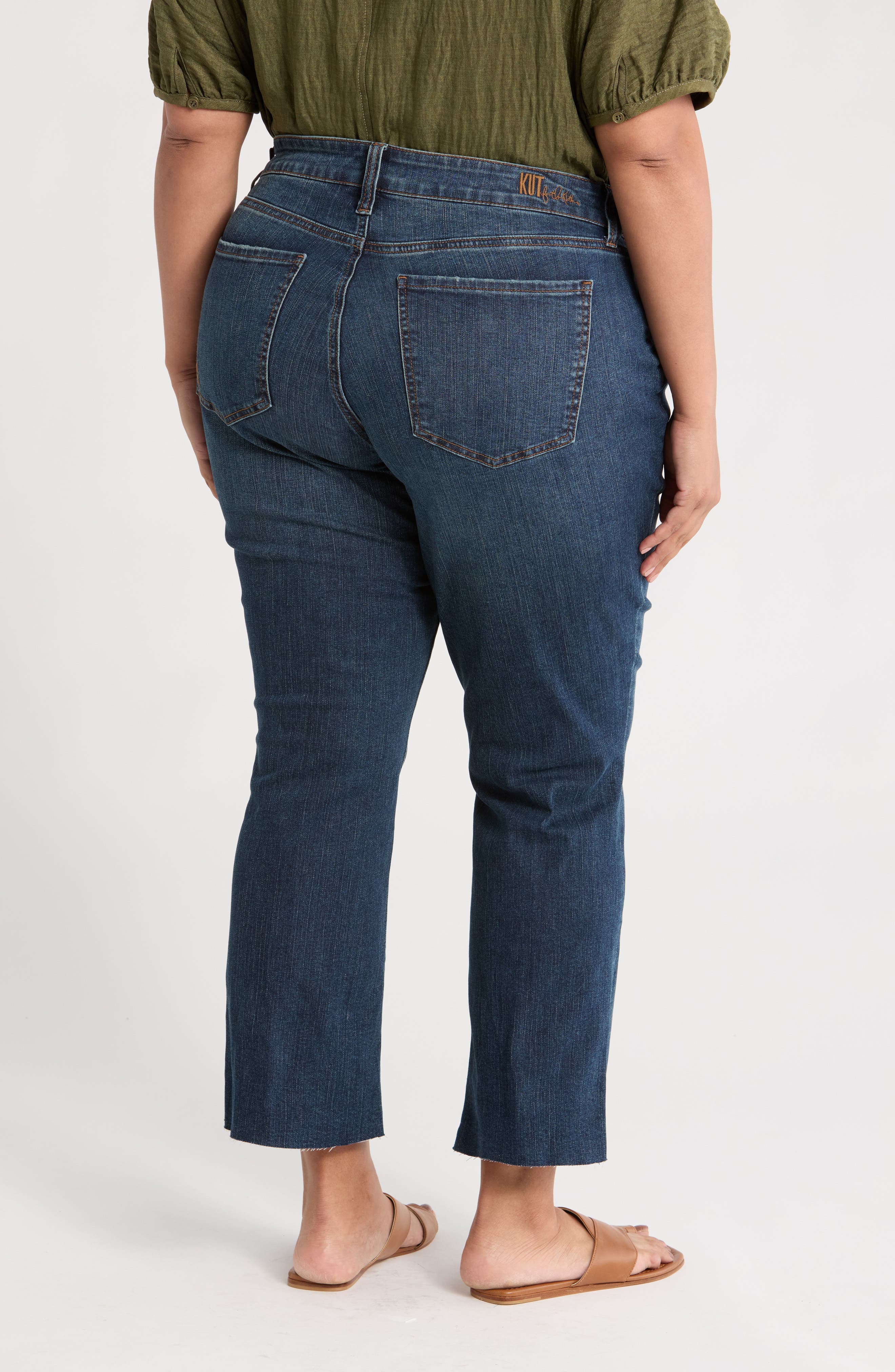 KUT from the Kloth Nikki Raw Hem Kick Flare Jeans | Nordstromrack