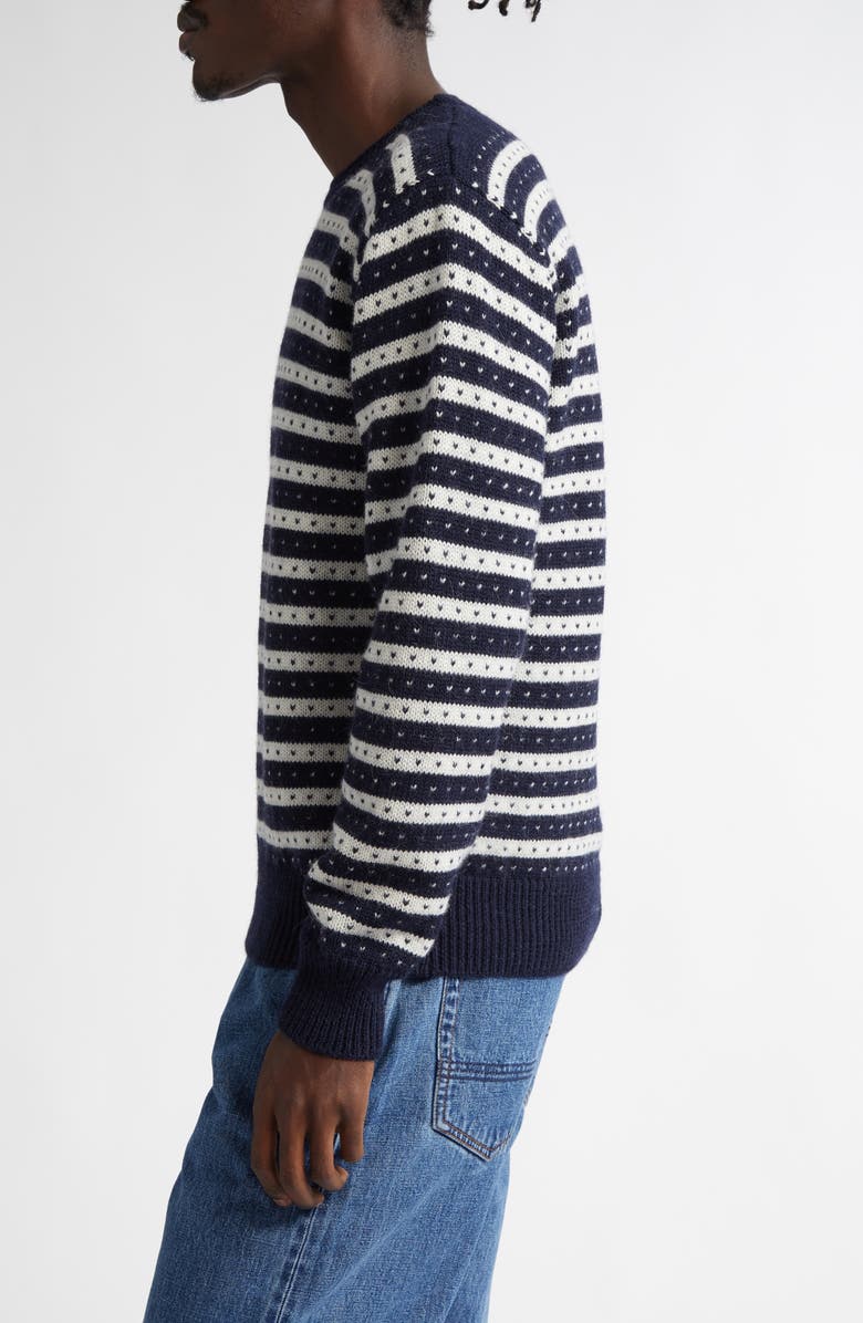 Drake's Norwegian Bird's Eye Cotton Crewneck Sweater | Nordstromrack